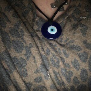Evil Eye Necklace Blue Teardrop Shape Lampwork Glass Evil | Etsy