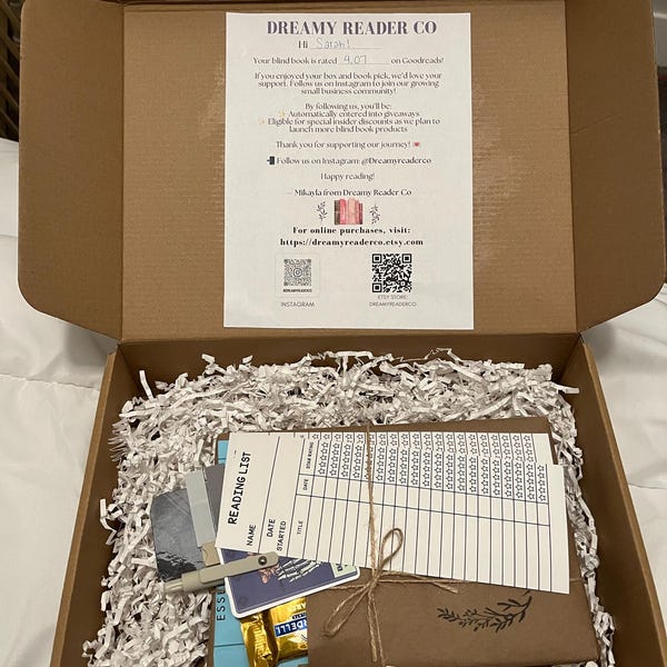 Personalized Blind Book Box, Personalized Book Gift Box, Blind Date ...