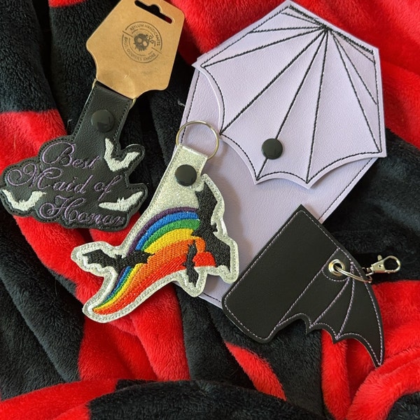 Bat Crazy Vegan Vinyl Faux Leather Black Demon Wing Lighter Case ...