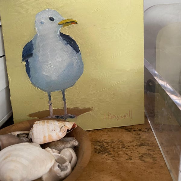 Jennifer Boswell 12x12 Old Books Signed Canvas Print From Original Oil ...