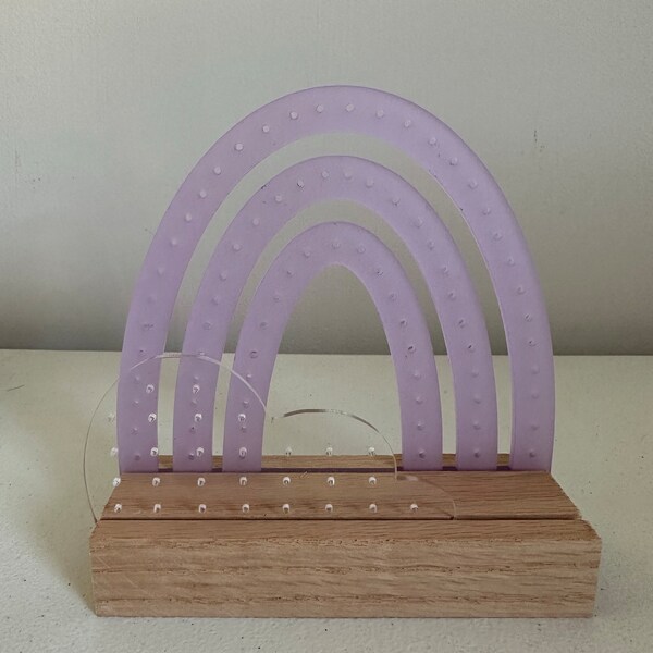 Acrylic Rainbow & Cloud Earring Holder With Stand, Earring Stand ...