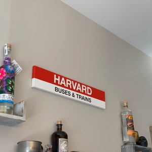 36 Officially Licensed Painted MBTA Station Signs Pick A - Etsy