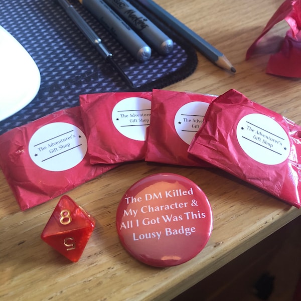The DM Killed My Character & All I Got Was This Lousy Badge - 38mm ...