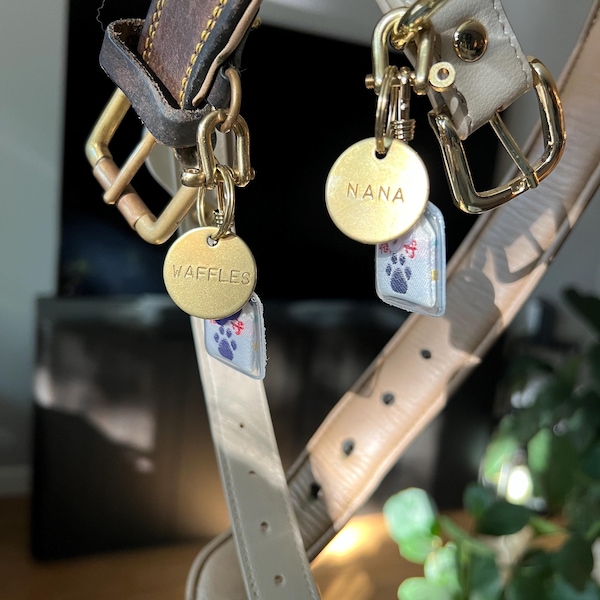 WOODY: Hand Stamped Personalized Custom Pet ID Tags for Dogs and Cats ...