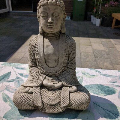 Fairy Bird Bath Stone Statue Outdoor Vintage Feeder Angel Garden ...