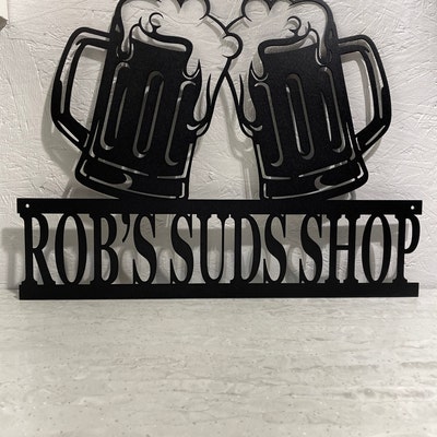 Beer Mug Monogram Sign, Custom Bar Theme Sign, Cheers - Etsy