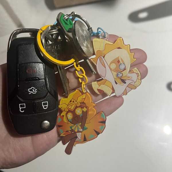 PRE-ORDER Cookie Run Keychains - Shadow Milk Cookie and Pure Vanilla ...