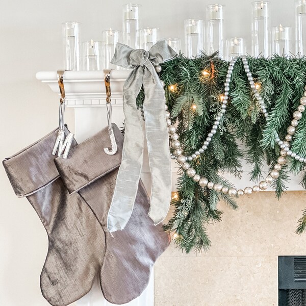 ONE 1 Golden Yellow and White Whimsical Jester Christmas Stocking 2024 ...