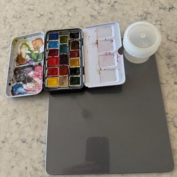 Altoid Tin Water Palette Set | Watercolor Painting | Removable Pan ...