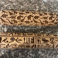 Mexican Folk Pattern Mini Rolling Pin, Embossing Rolling Pin, Laser ...