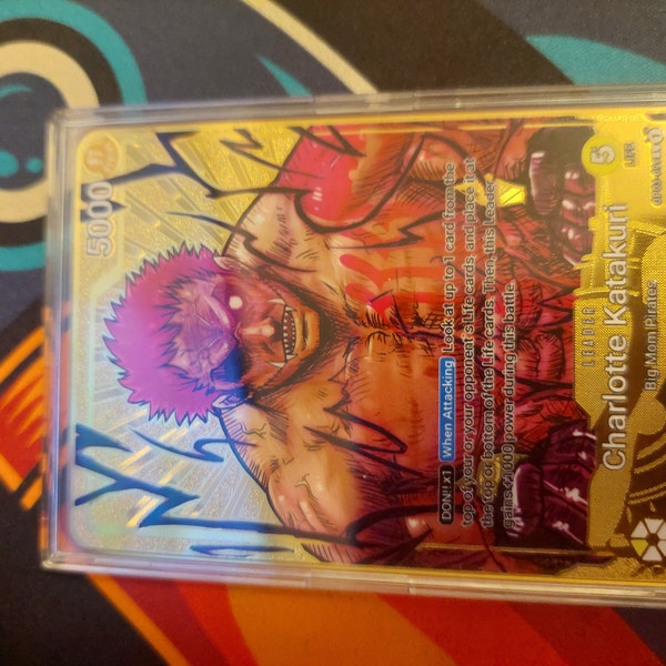Custom Golden Metal Zoro Leader Card OP01-001L One Piece TCG - Etsy