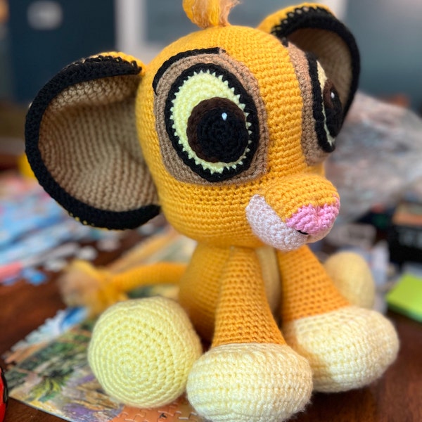 Crochet Pattern Baby Lion Simba german - Etsy