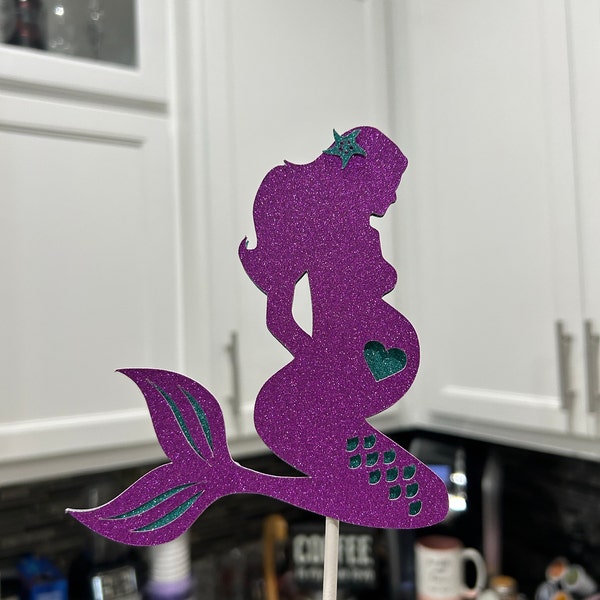 Mermaid Mama, Expecting - JPG, Png & SVG, DXF Cut File, Digital, Fin ...