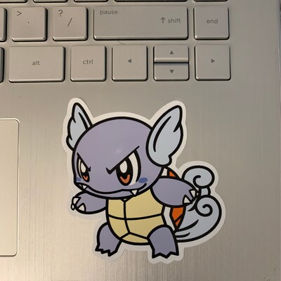 Wartortle Sticker Video Game Stickers Laptop Stickers Aesthetic ...