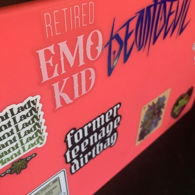 Holographic Elder Emo Sticker Emo Sticker Elder Emo Stickers Goth ...