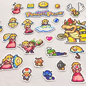 Super Mario Bros. 3 NES Sticker Set 52 Pieces - Etsy