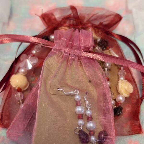 Unique Cottagecore Fairycore Mucha Inspired Floral Beaded Necklace ...