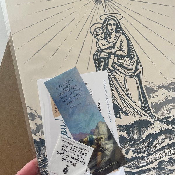 Stella Maris Art Print: Star of the Sea, Marian Poster - Etsy