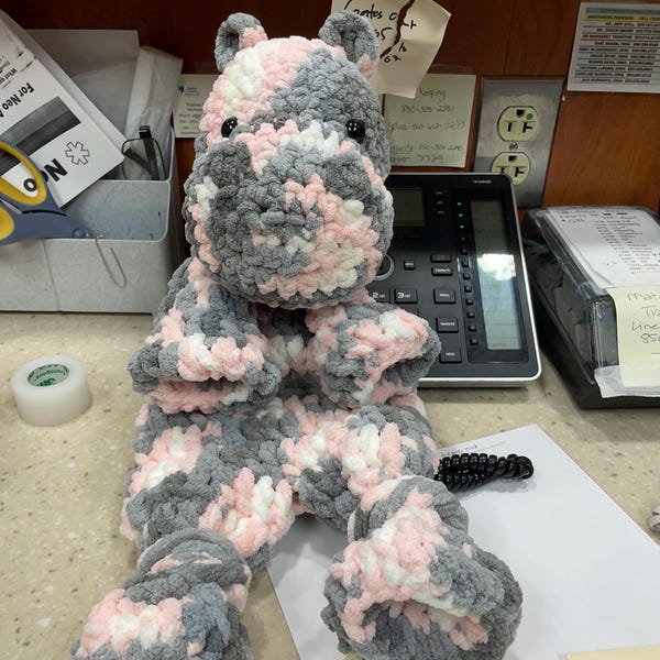 Chuflippo the Chunky Floppy Hippo - Amigurumi Crochet Pattern - Etsy