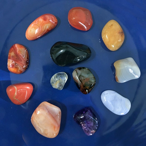 Sard Crystal Sarder Tumbled Stone Polished Gemstone / Love • Protection ...