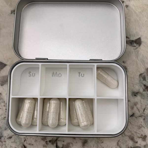 Altoid Tin Weekly Pill Container - Etsy
