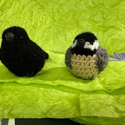 Raven Crow Blackbird Bird Plush Toy Stuffed Animal Amigurumi - Etsy