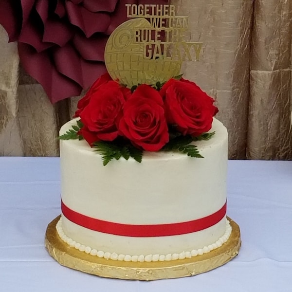 Together We Can Rule the Galaxy Cake Topper, Death Star Cake Topper ...