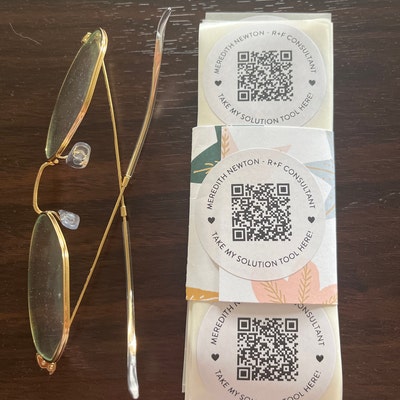 Custom QR Code Package Sticker, Custom Text Stickers, Business Stickers ...