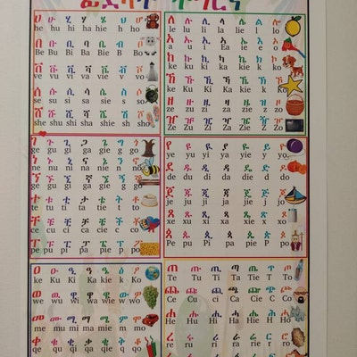 Digital Tigrinya Alphabet Poster/ Downloadable Banner - Etsy