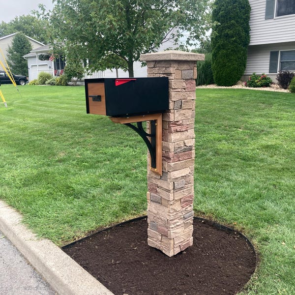 Corten Steel Modern & Contemporary Mailbox- Mid-century-custom Mailbox ...
