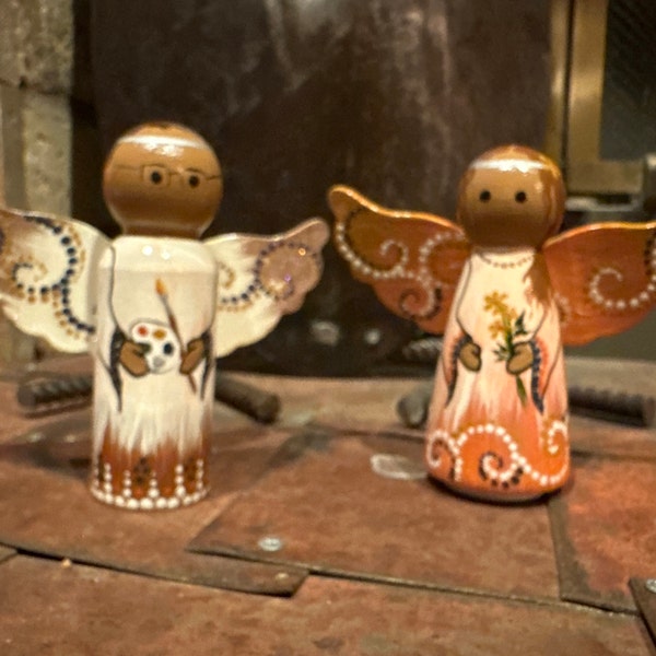 6 Piece Thanksgiving Pilgrim and Native American Doll Set - Etsy