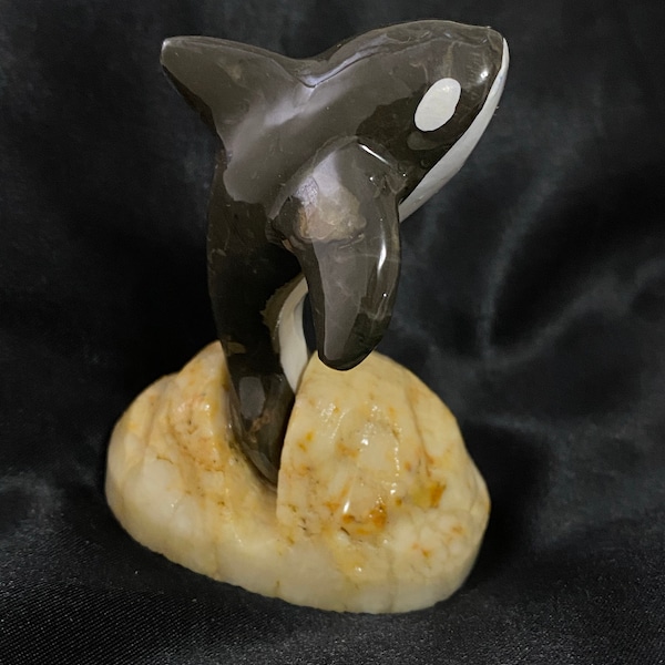 Hand Carved Sea Turtle Natural Gemstone Turtles Carved Marble and Onyx ...