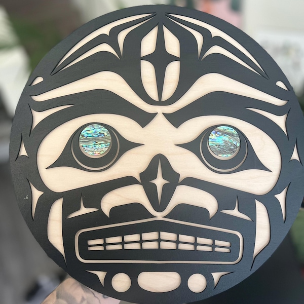 Coast Salish Moon Wall Art - Etsy