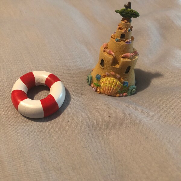 Miniature Sandcastle Sand Castle, Beach Garden Accessories, Coastal ...
