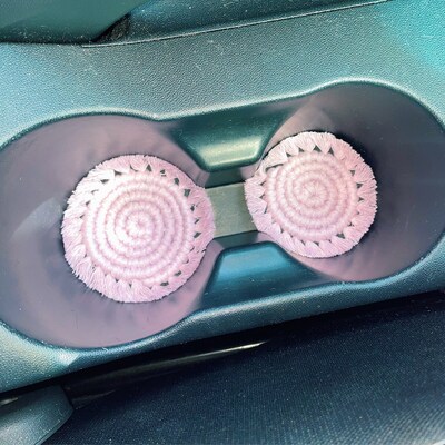 Mini Macrame Car Coasters - Etsy