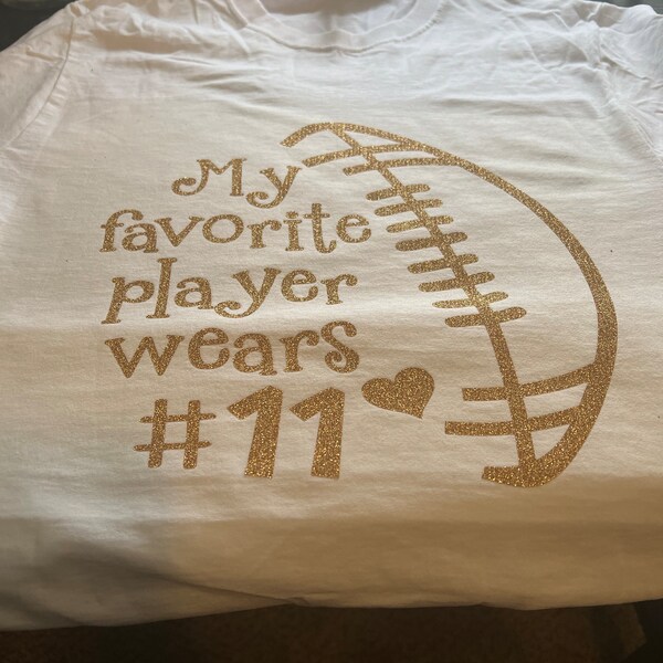 My Favorite Player Wears # SVG, PNG - Etsy