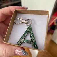 REAL Circuit Board Necklace, Small Rectangle, Gift for Computer Nerd, Recycled Computer ...