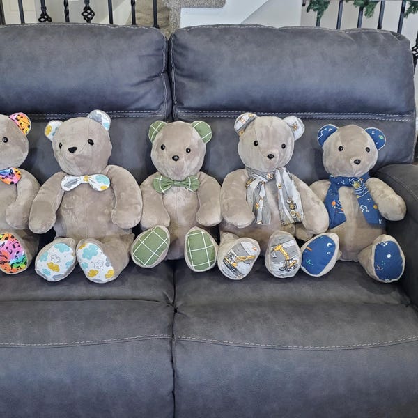 Memory Bear Pattern , DIY Personalized Gift , Memory Bear Template Pdf ...