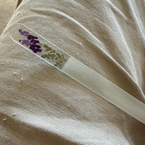 Skeleton Glass Nail File | Hand-painted Fun Skeleton | Halloween Nails ...
