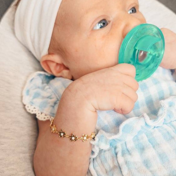 Flower Chain Bracelet, Flower Bracelet, Baby Bracelets- Mom and Me ...