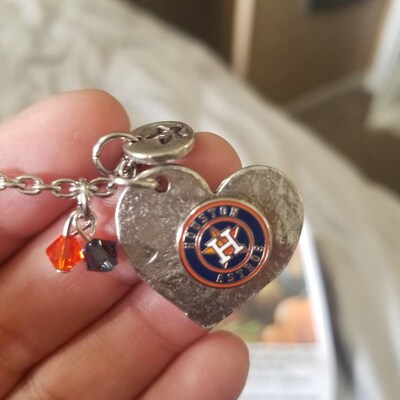 Houston Astros Necklace Astros Baseball Astros Fan Wear - Etsy