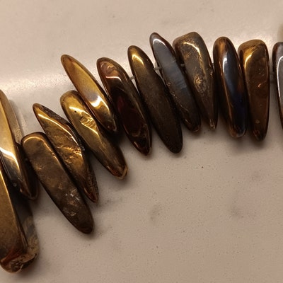 Slender Tiny Clear Quartz Crystal Points Beads Polished Crystal Stick ...