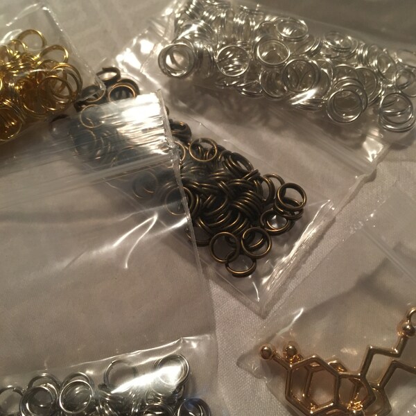 100pcs 5mm Silver Tone Split Ring - Jewelry Finding, Jewelry Making ...