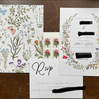 Autumn Wedding Invitation, Fall Wedding Invitation, September Wedding ...