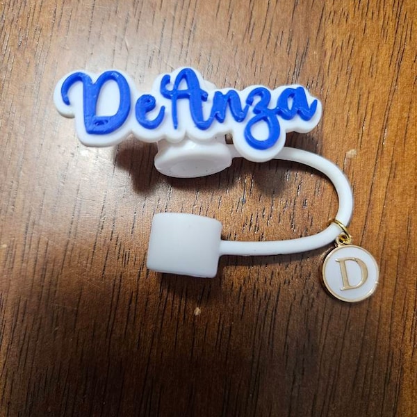 3D Printed Name Straw Topper,personalized Straw Cap With Letters Charms ...