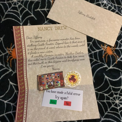 Custom Letter From Nancy Drew - Etsy