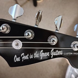 CUSTOM Vintage Style Guitar and Bass Waterslide Headstock Decals - Etsy