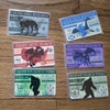 Bigfoot Search Permit 2x3.5 Wallet-sized Metal Card - Etsy
