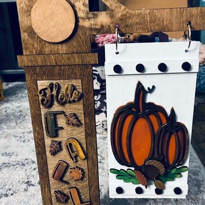 Fall Interchangeable Laser Cut File, Fall Post Interchangeable Sign ...