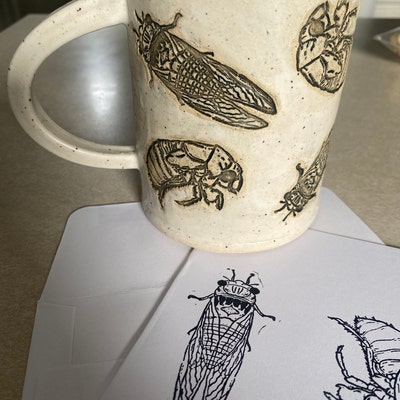 Cicada Mug Handmade Cicada Art, Pottery Mug - Etsy